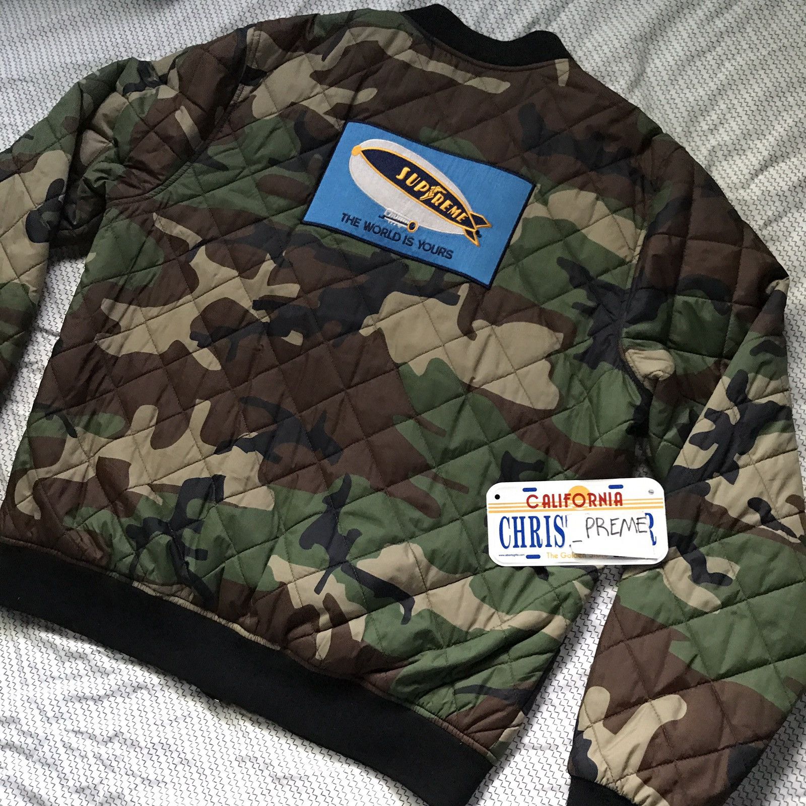 Supreme The World Is Yours Scarface Blimp Bomber | Grailed