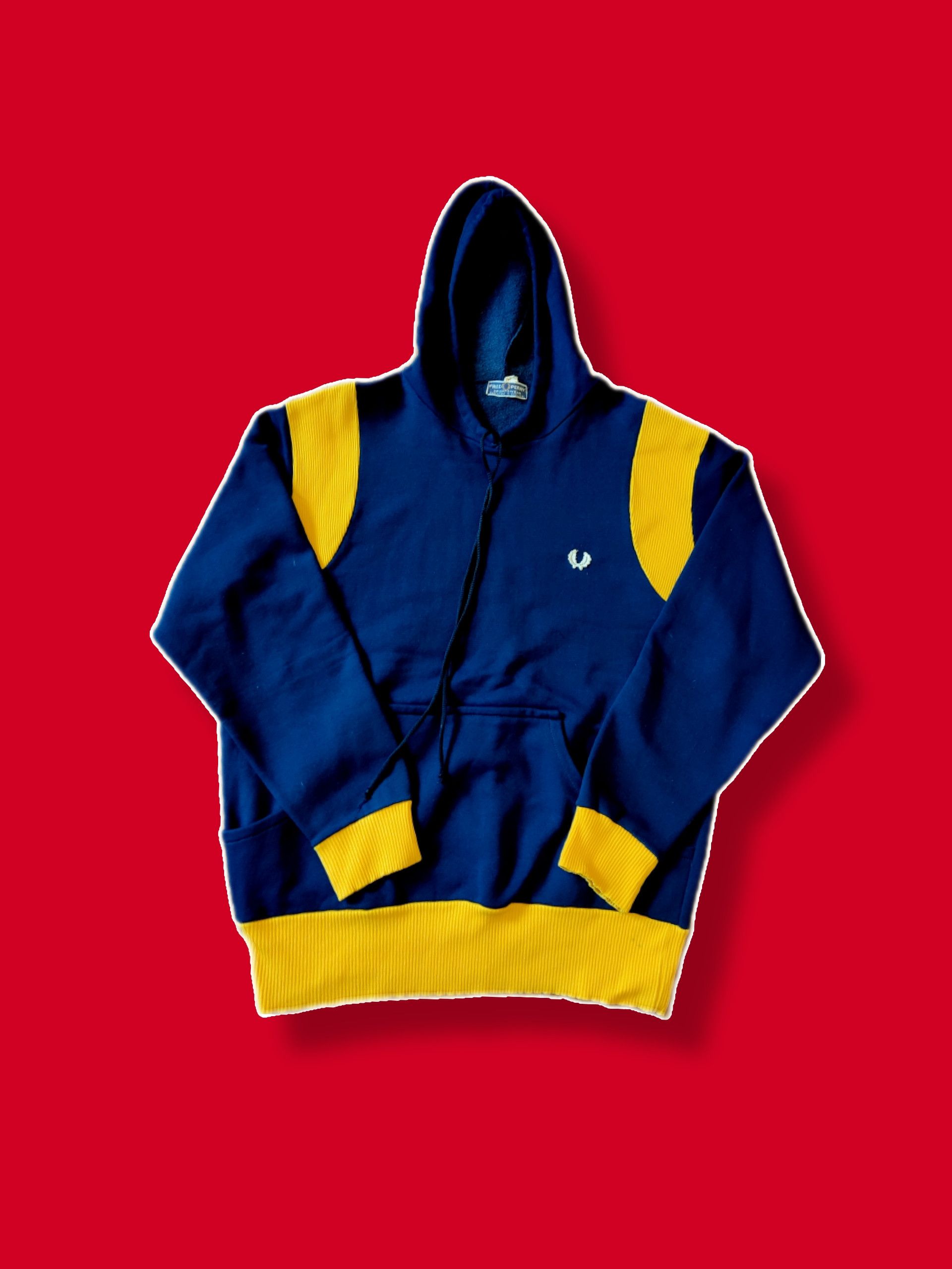 Fred Perry Fred Perry Blue Yellow Hoodie | Grailed