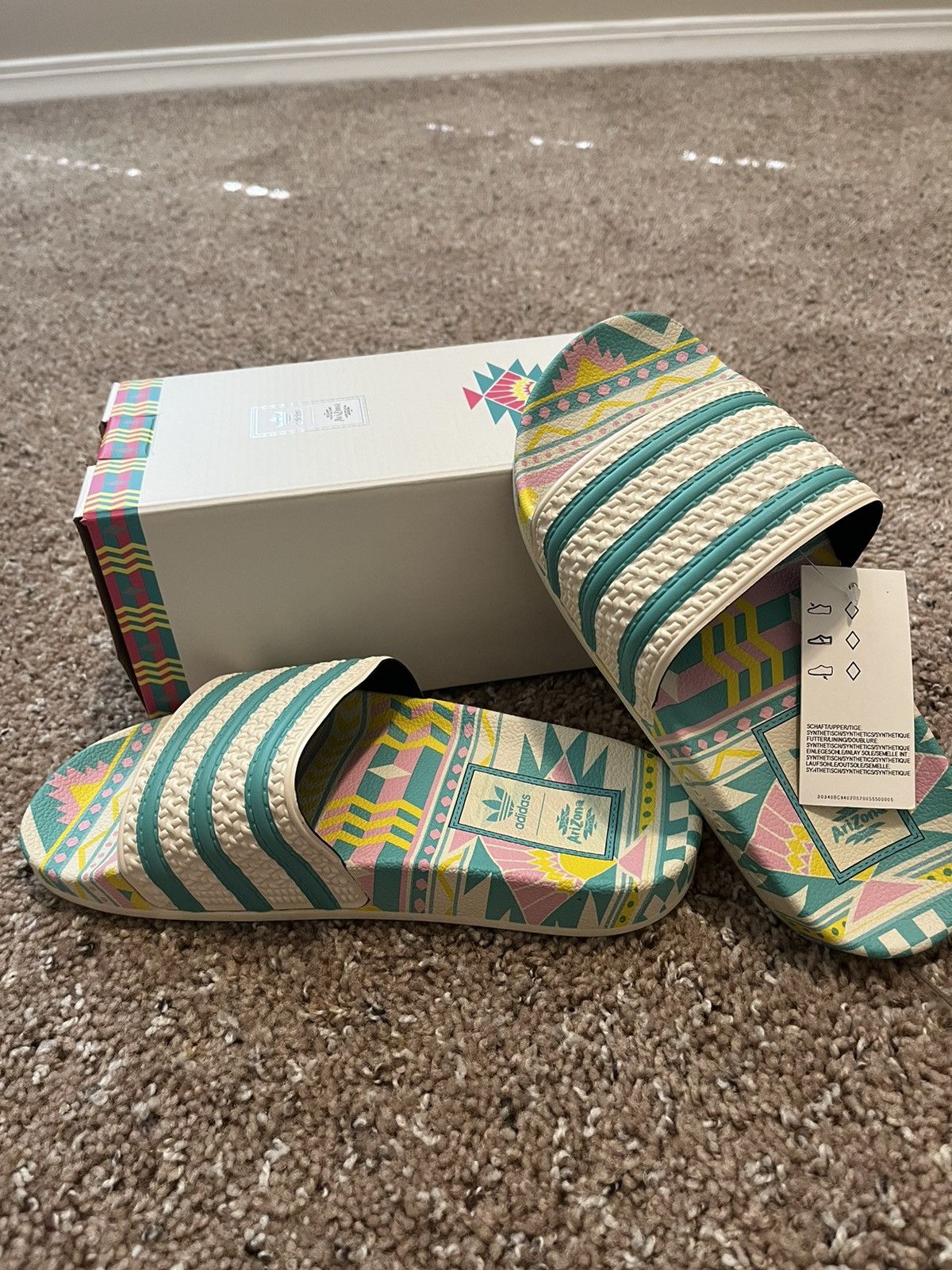 Adidas × AriZona AriZona x Adilette ‘Iced Tea With Lemon Flavor’ | Grailed