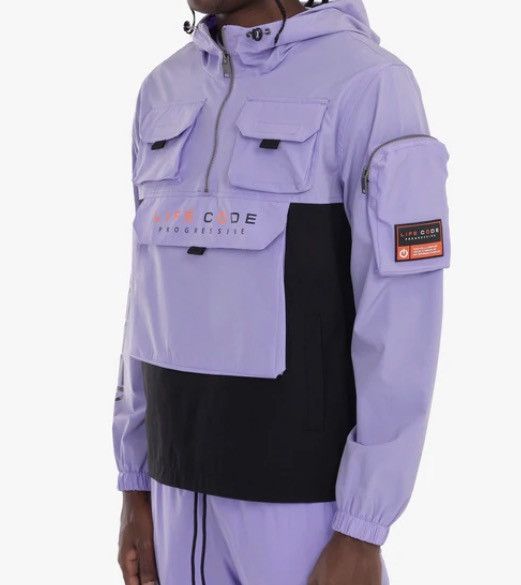 Vintage Small Progressive Life Code Lavender Tactical Windbreaker | Grailed