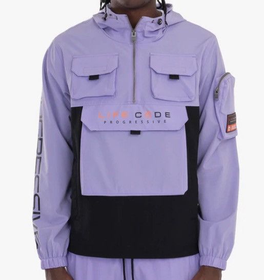Vintage Large Progressive Life Code Lavender Tactical Windbreaker | Grailed