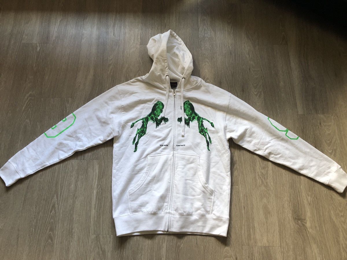 Drain Gang Bladee The Fool Green Lion Hoodie | Grailed