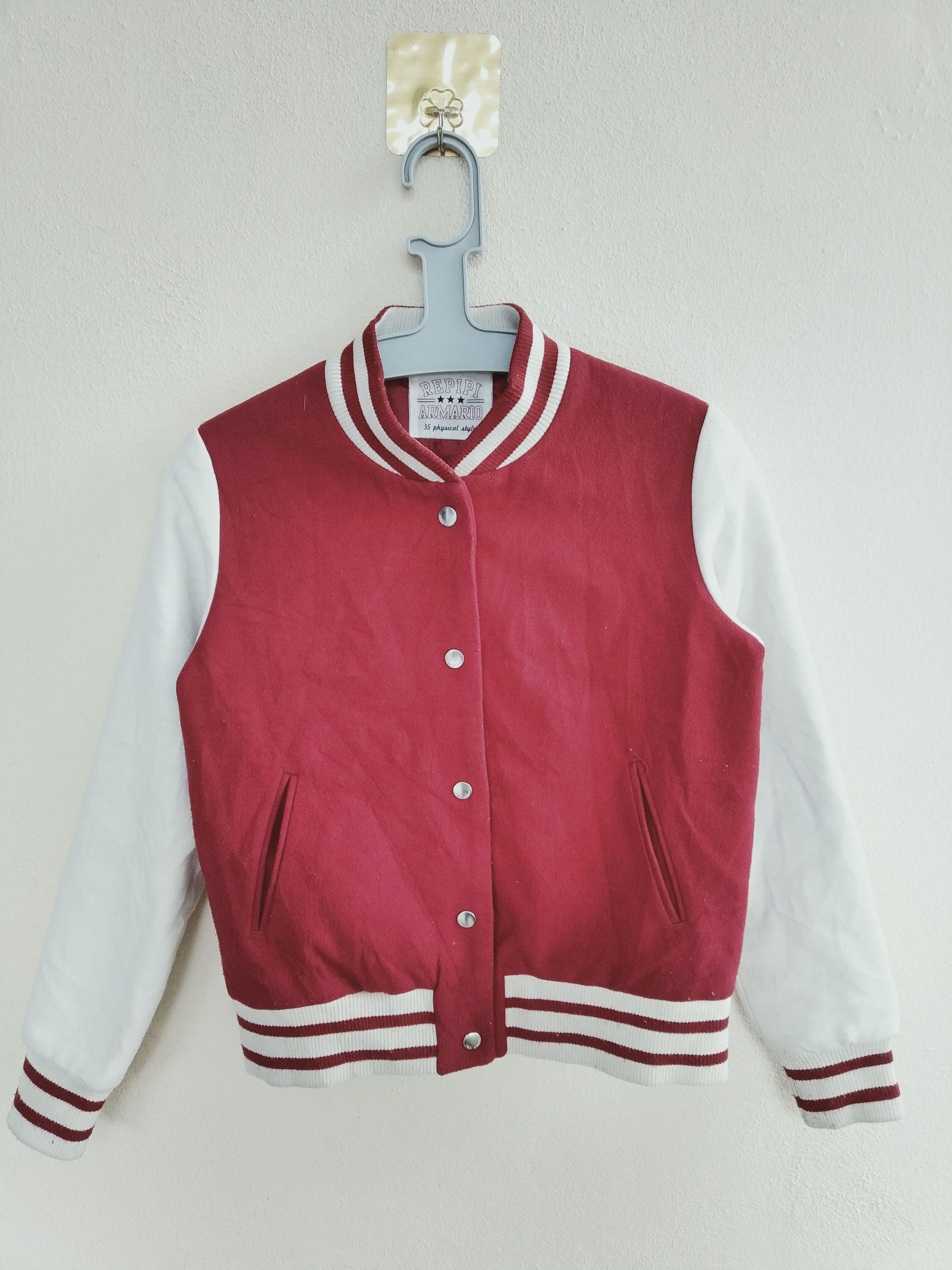 Japanese Brand Nice Repipi Almario Embroidery Spellout Logo Varsity ...