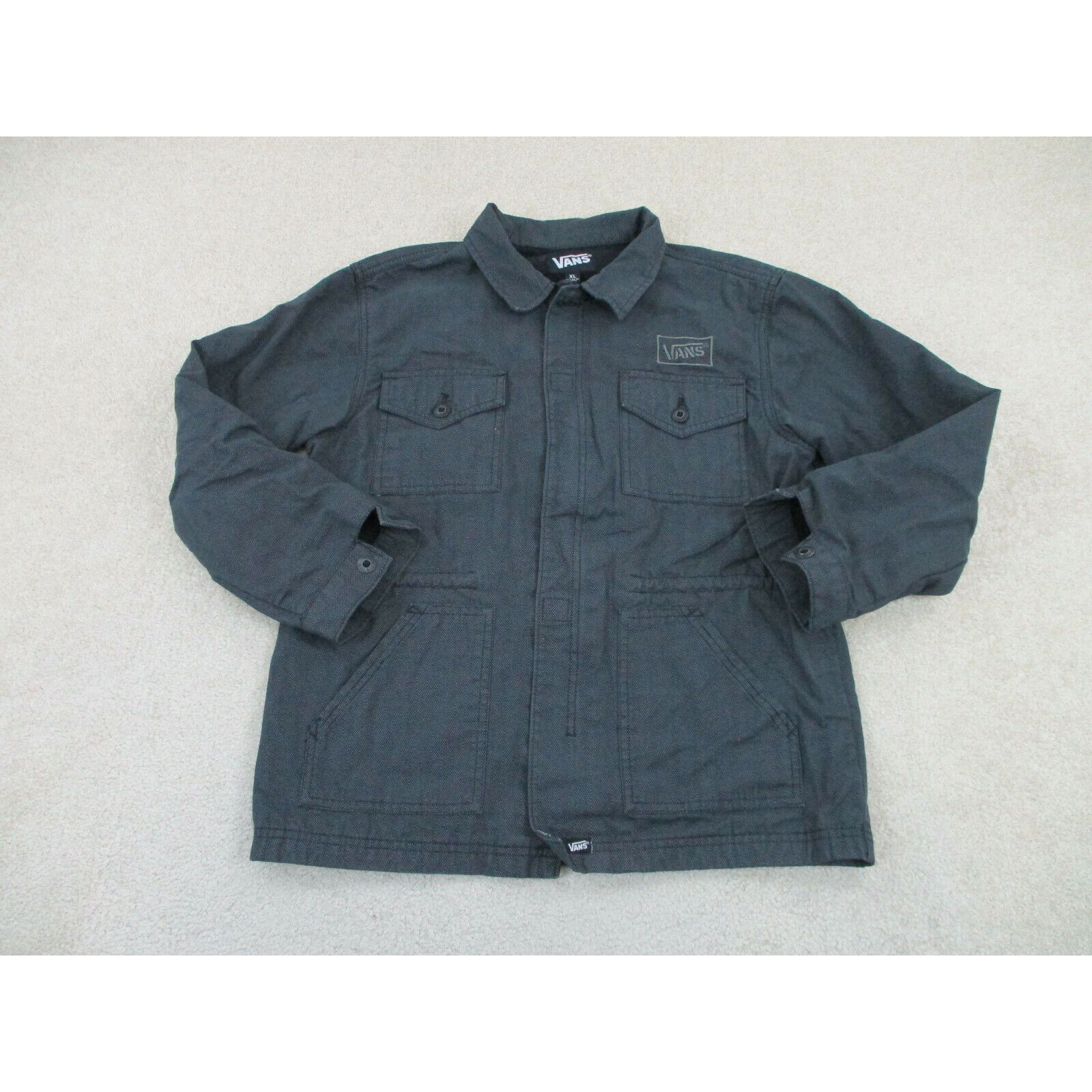 Vans Vans Jacket Adult Extra Large Gray Skater Skateboard Parka Coat ...