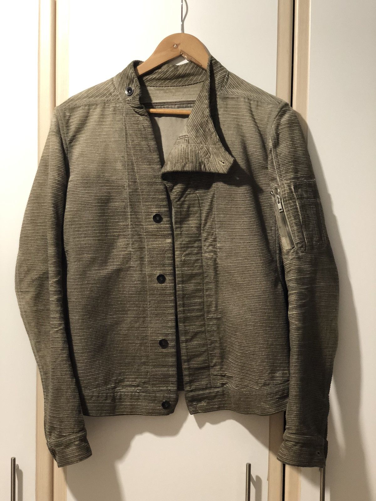 Rick Owens × Rick Owens Drkshdw Corduroy Slave Cut Jacket | Grailed