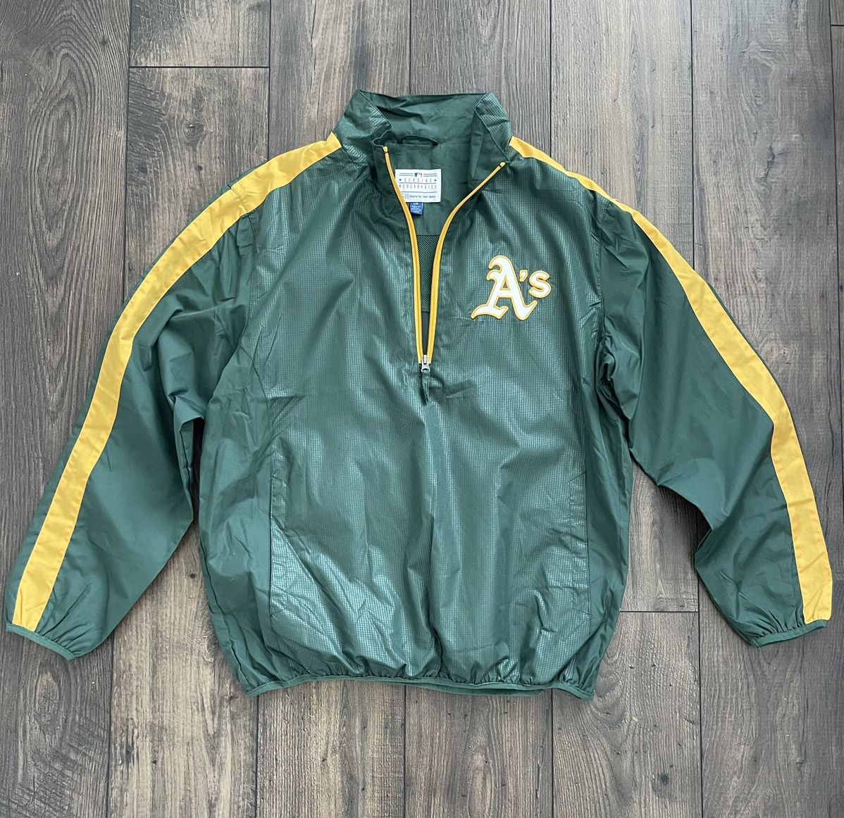 G Iii GIII Sports by Carl Banks Oakland A’s 1/2 Zip Windbreaker | Grailed