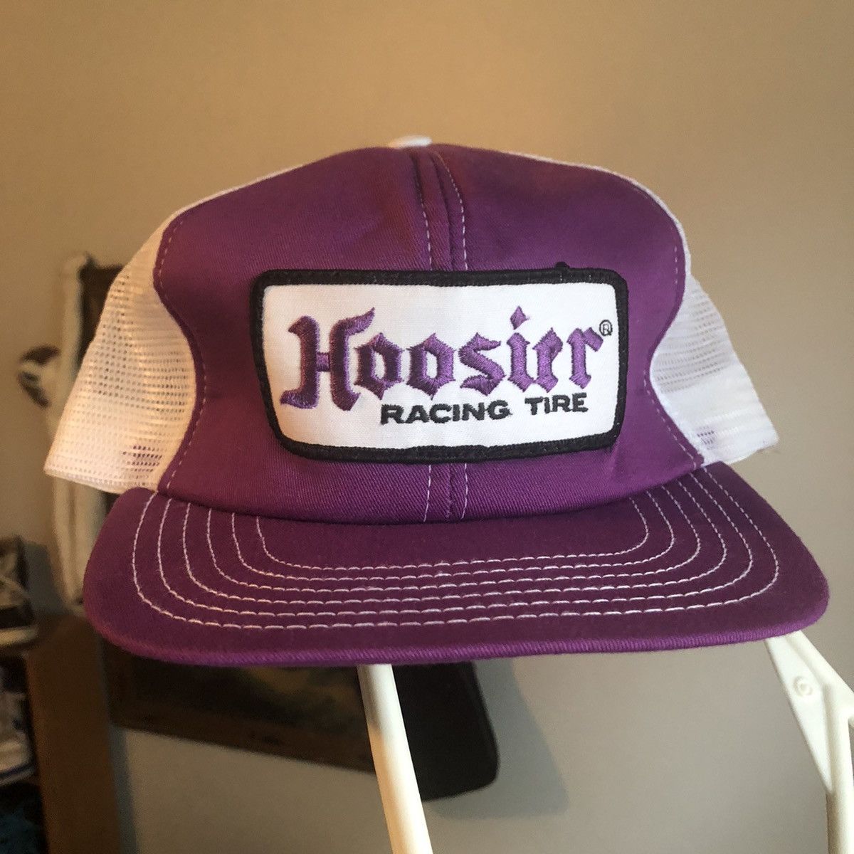 NASCAR × Vintage Vintage 1980s Hoosier Racing Tires Trucker SnapBack ...