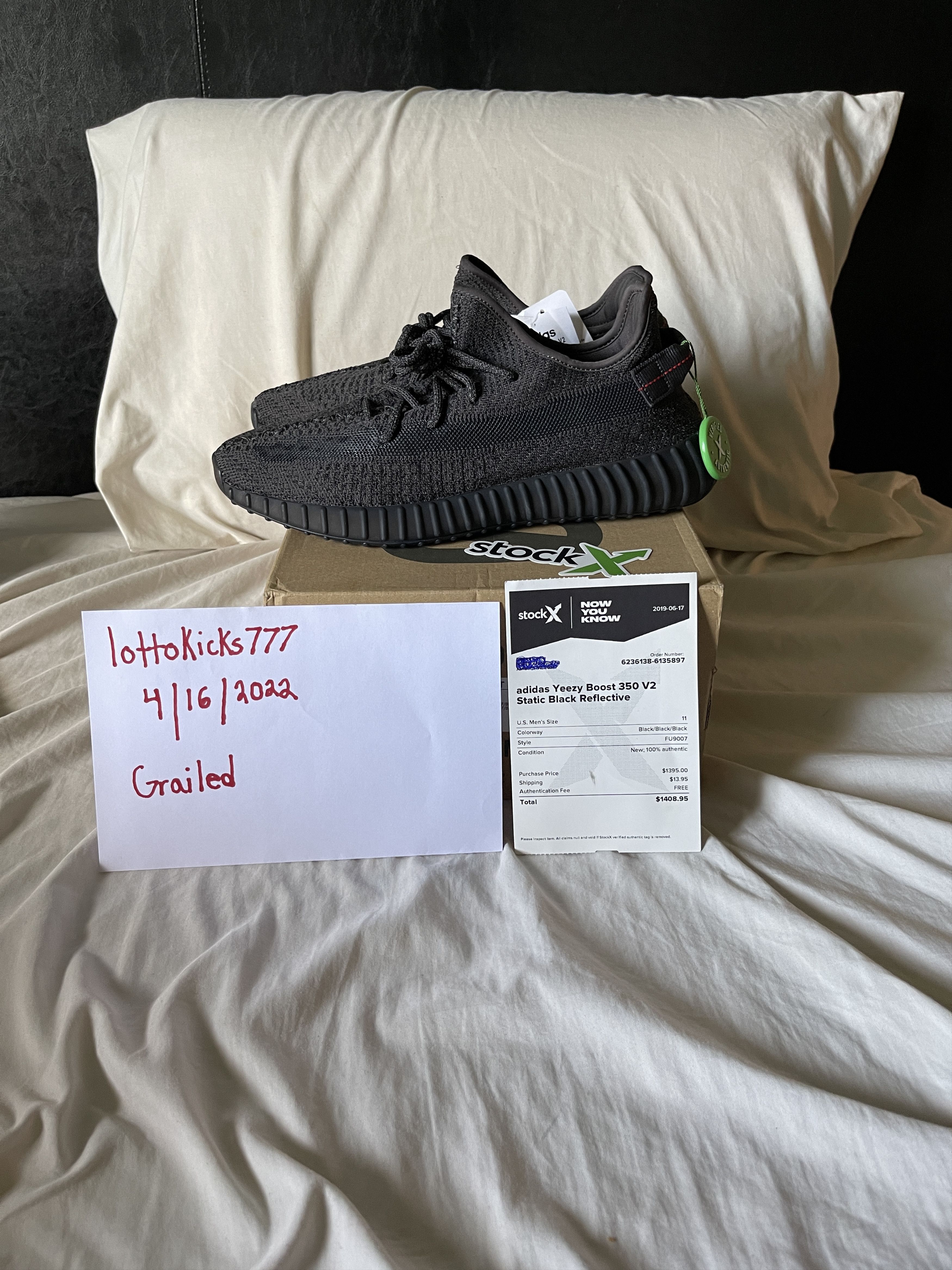 Adidas adidas Yeezy Boost 350 V2 Black Reflective w/ Receipt | Grailed