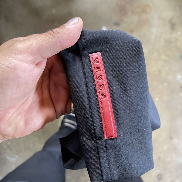 Prada Archive Prada Sport Nylon Red Tab Pants | Grailed