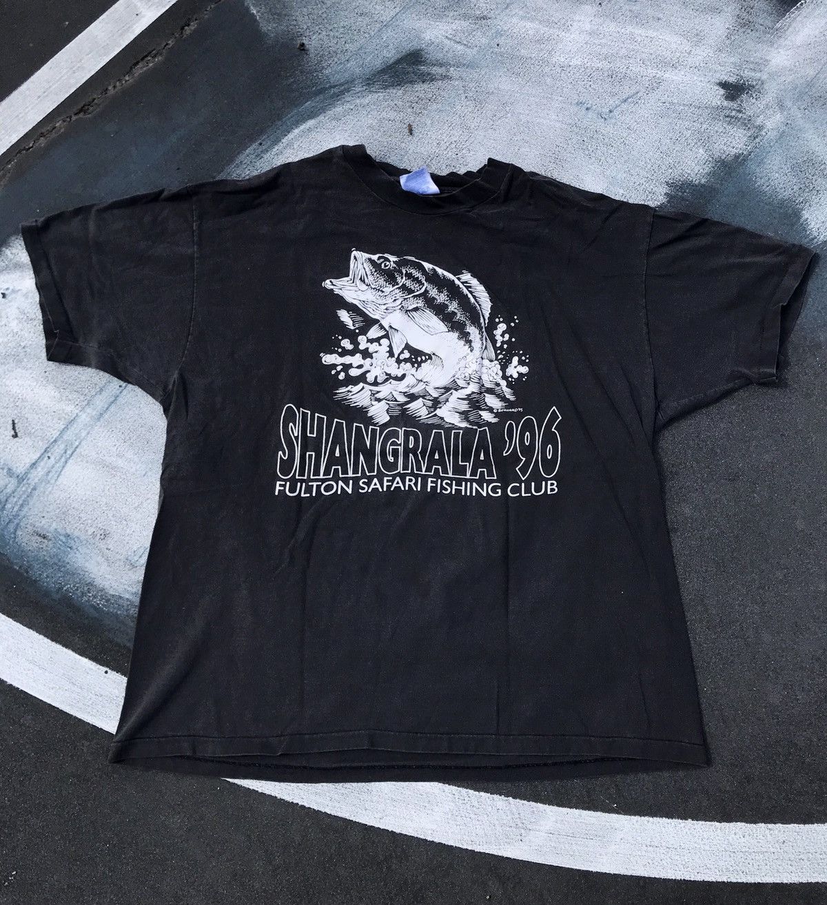 Vintage Vintage Shangrala Bass Fishing Fulton Safari Single Stitch ...