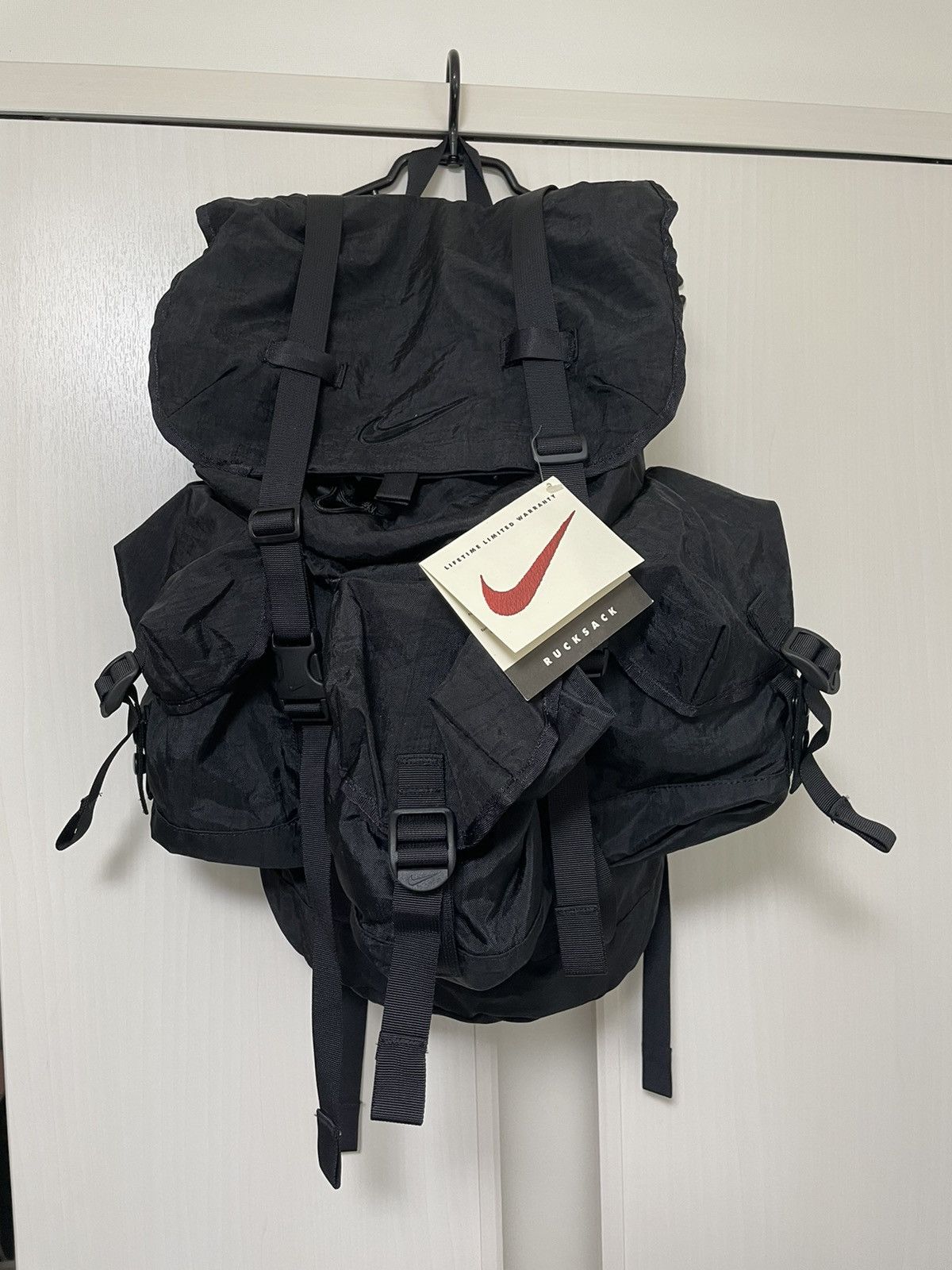 Nike × Vintage Deadstock NEW 1990s Vintage Nike Nylon Paracute Backpack ...