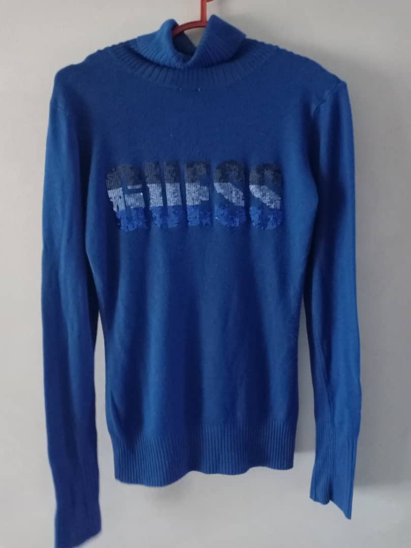 Coloured Cable Knit Sweater × Guess × Homespun Knitwear Guess Knit ...