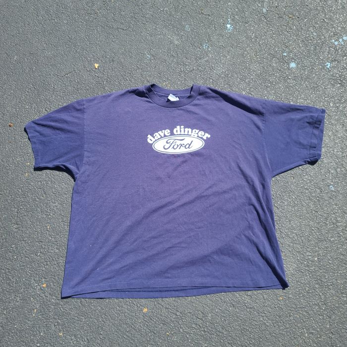 Vintage VTG 90s Single Stitch Ford Dave Dinger Shirt Size XXLarge | Grailed