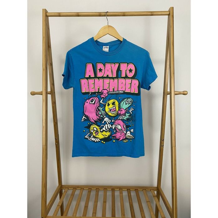 Vintage VTG A Day To Remember Pac-man Myspace Emo Band T-Shirt S | Grailed