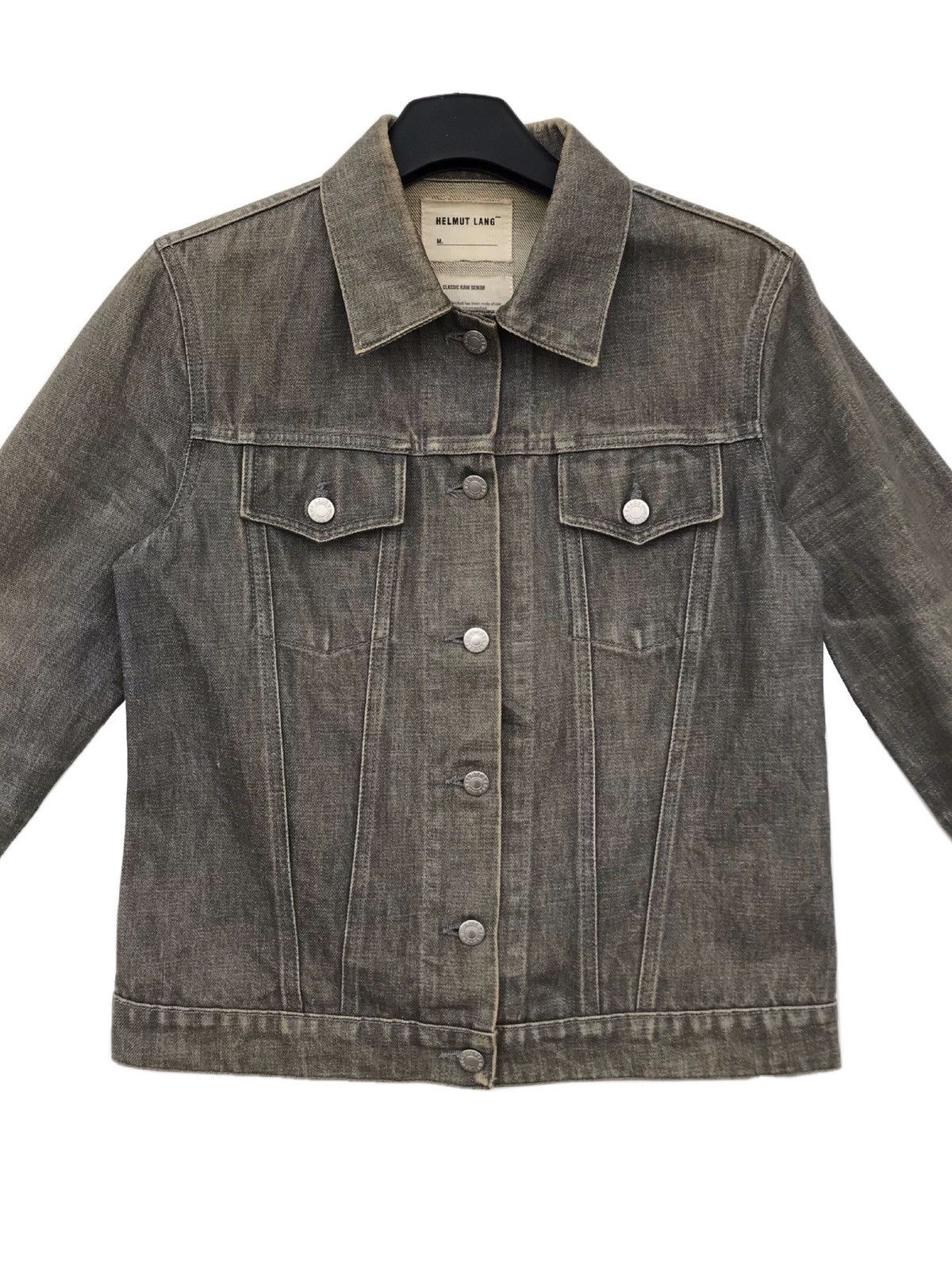 Helmut Lang Helmut Lang Light Washed Classic Raw Denim Italy Jacket | Grailed