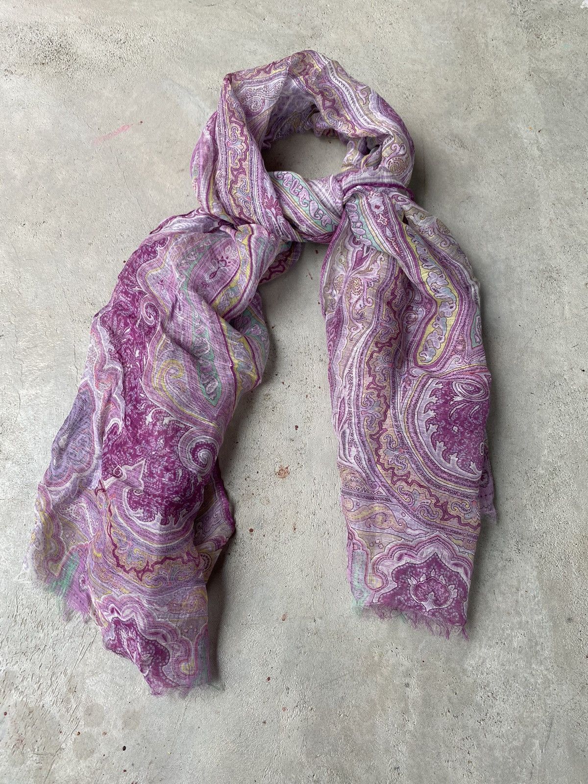 Etro 💸BINDINGOFFER💸Vintage Etro Wool/Silk Scarf Paisley | Grailed