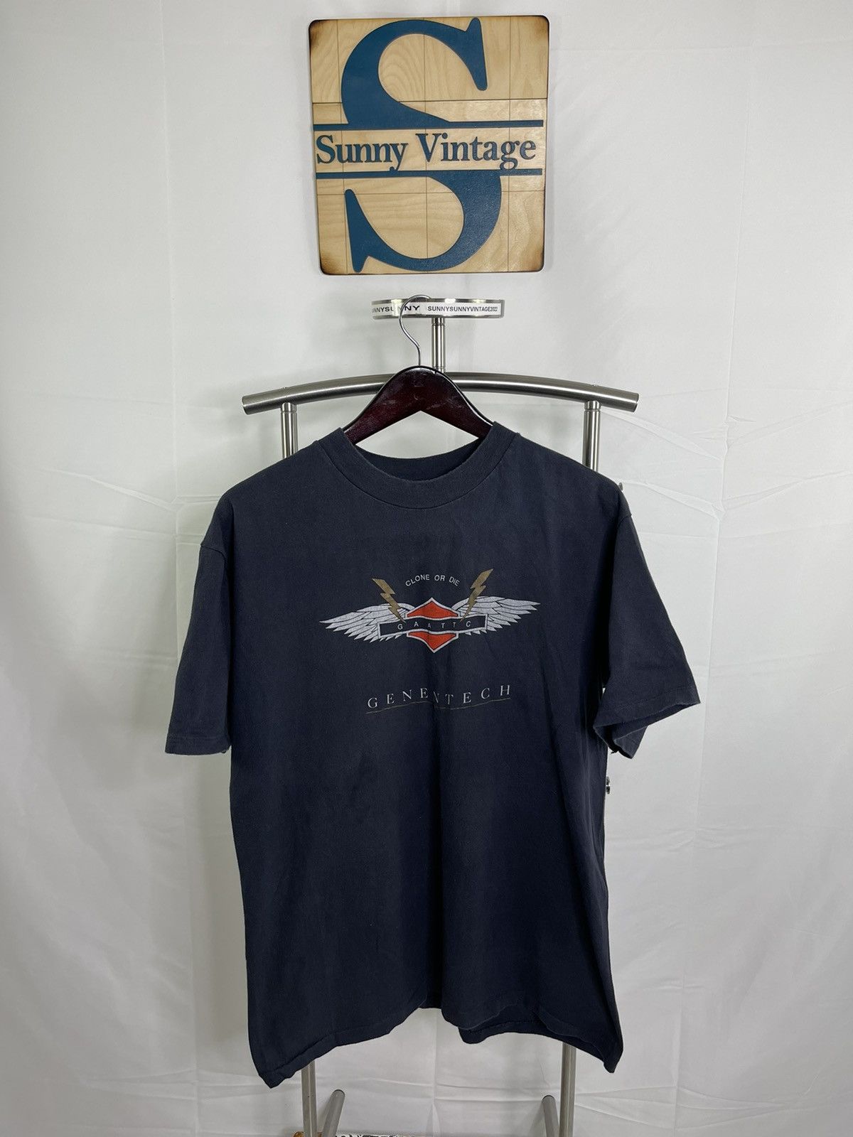 Vintage Vintage 90s Genentech Clone or Die T-Shirt GAATTC Biotech | Grailed