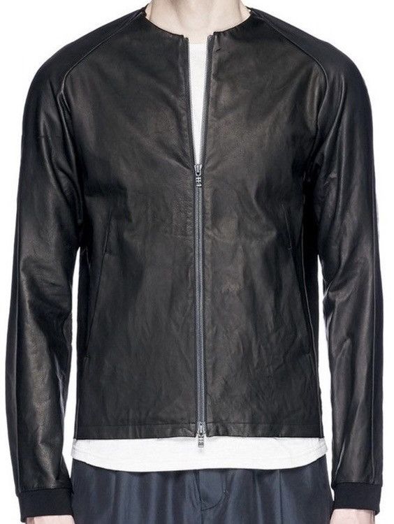 Devoa Devoa Handmade Black Deer Leather Jacket | Grailed