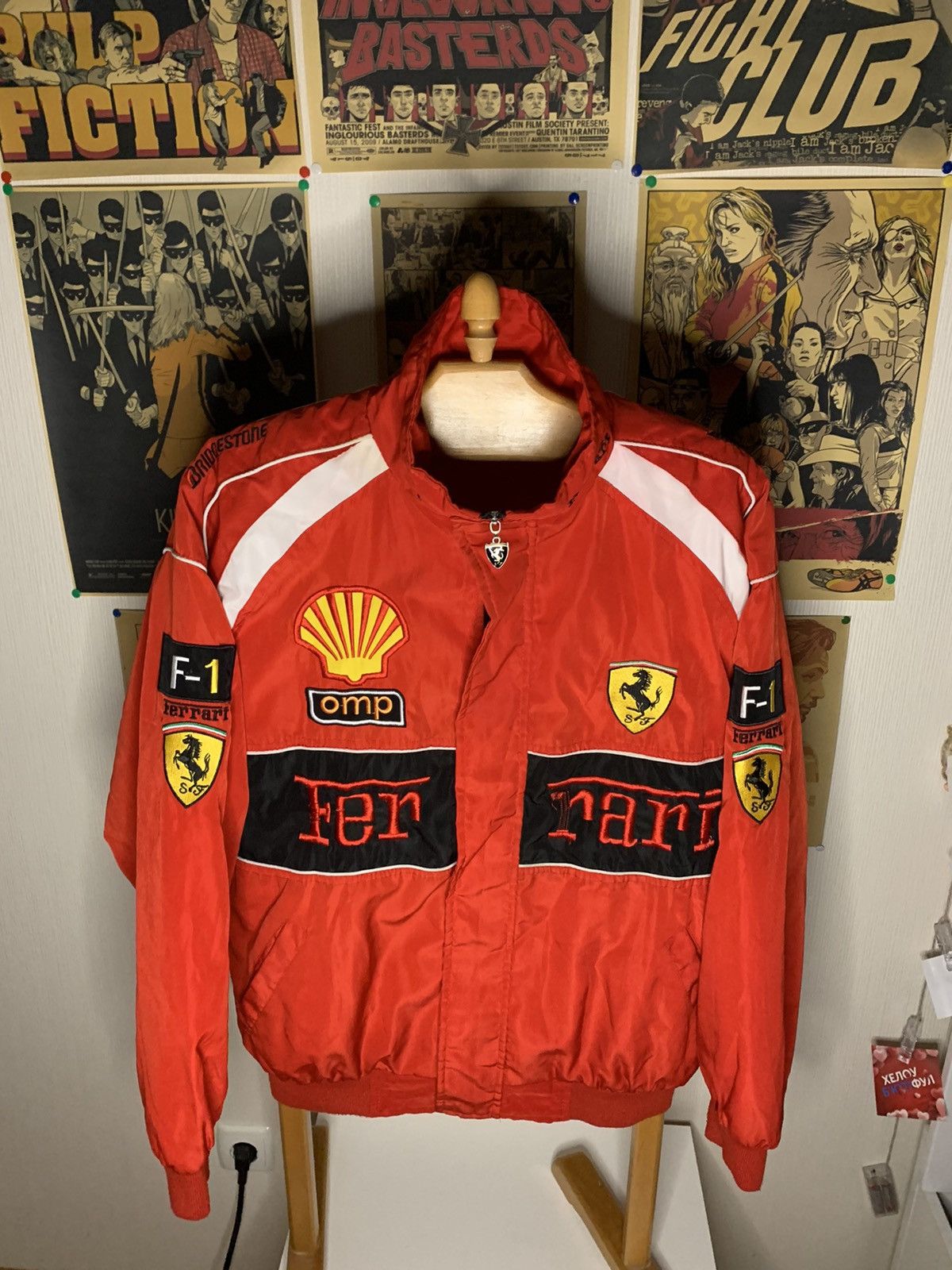 Ferrari RARE 90’s Ferrari Bridgestone racing Formula 1 bomber jacket ...