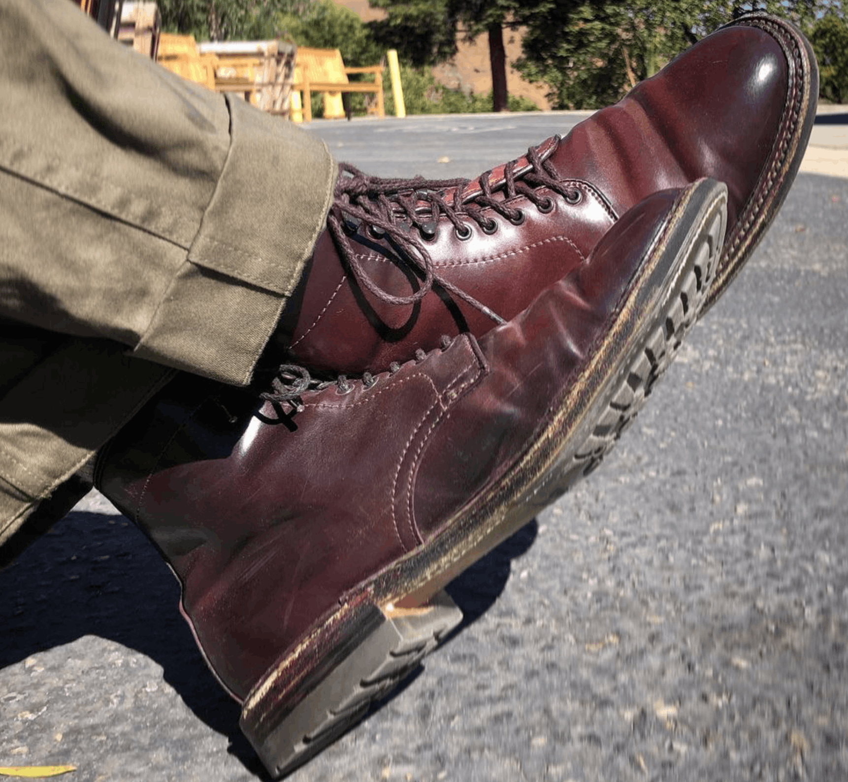 Alden Alden Shell Cordovan Barrie Plain Toe Boots | Grailed