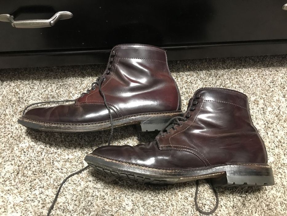 Alden Alden Shell Cordovan Barrie Plain Toe Boots | Grailed