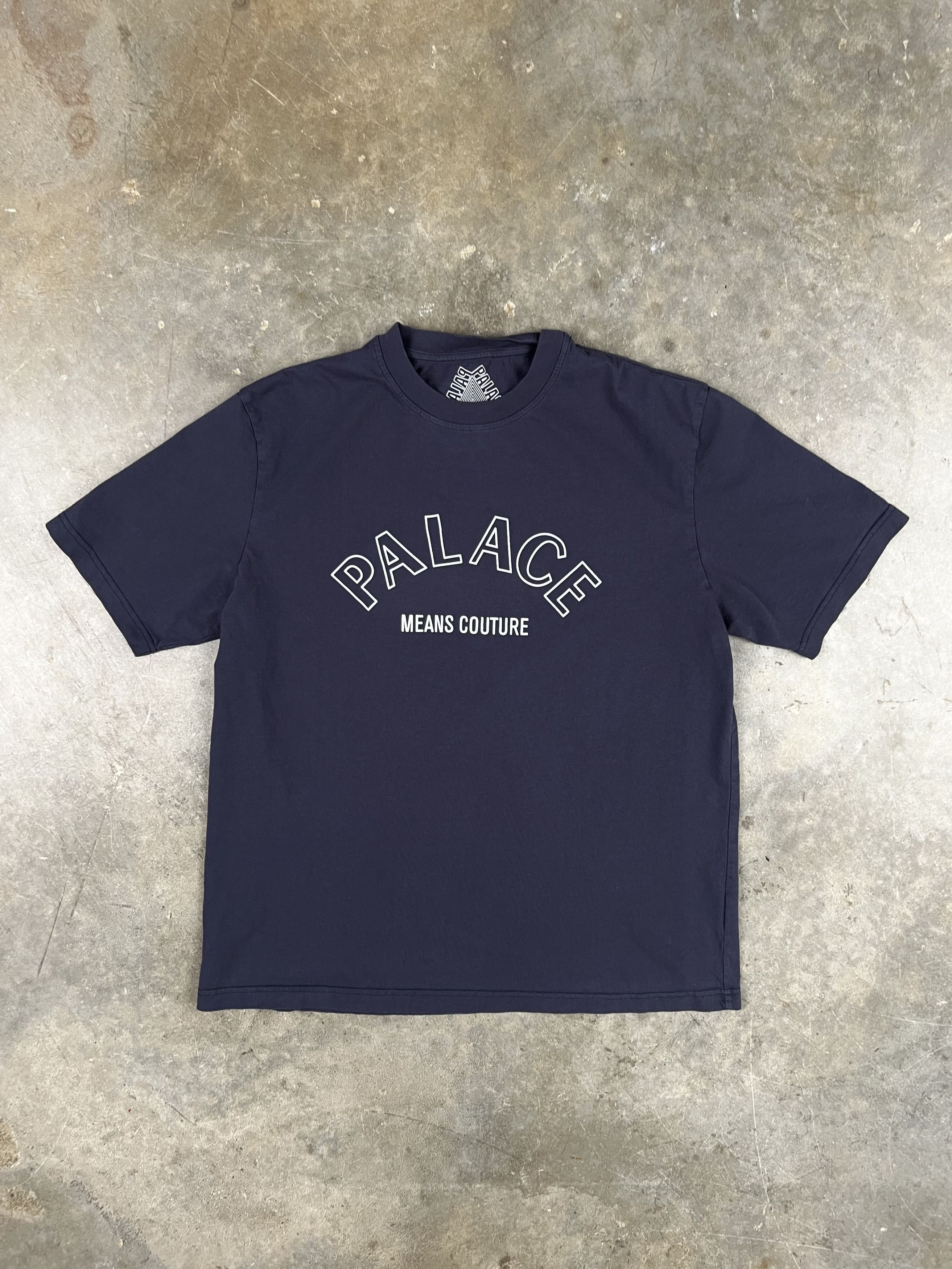 Palace Palace Mens Couture Logo Tee Navy XL ️ Skate Work | Grailed