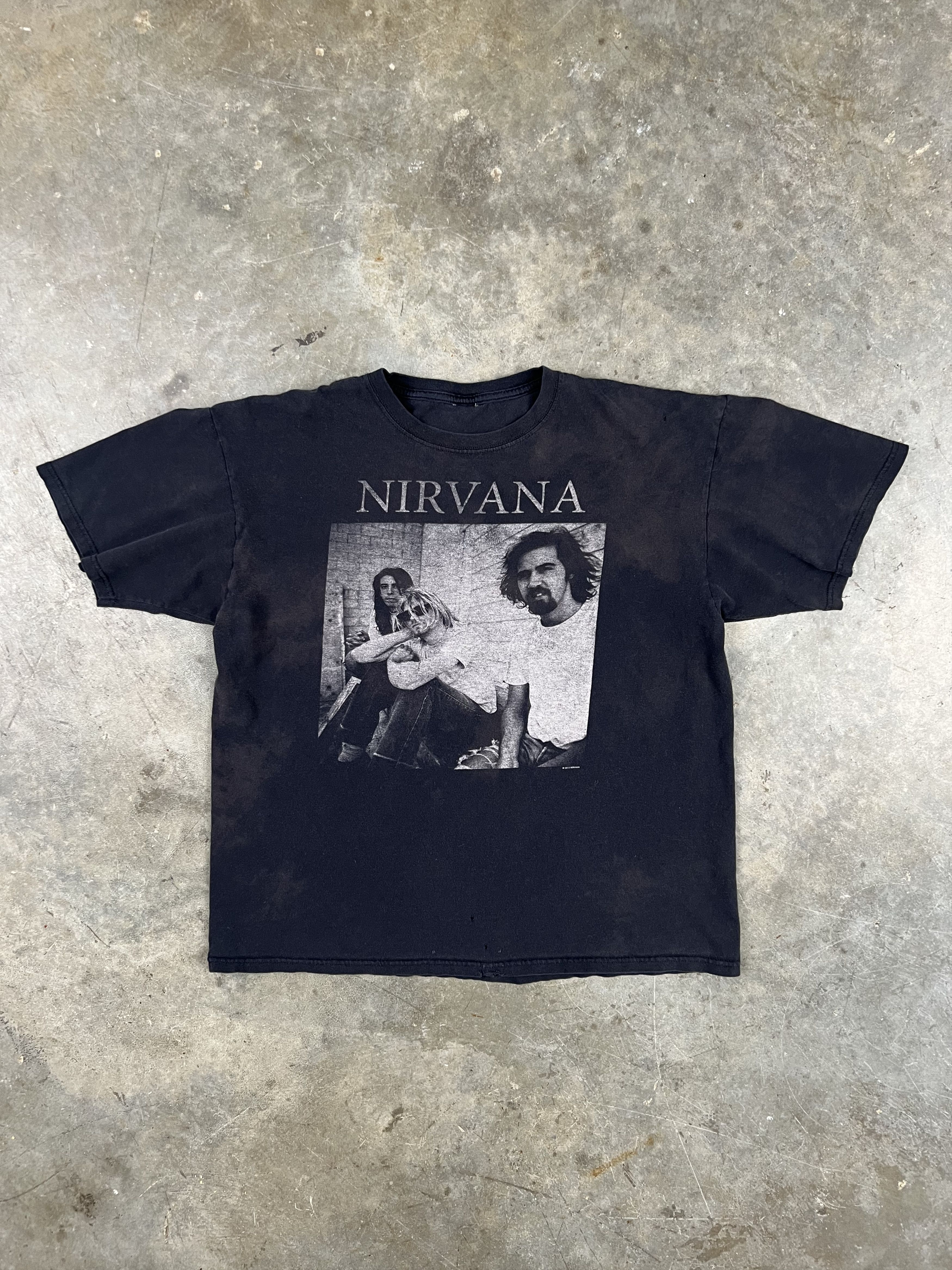 Nirvana × Vintage Vintage Very Worn Nirvana Tee Large 🧊 ️🥣 Bleach Grunge | Grailed