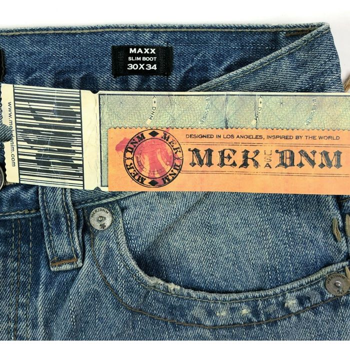 Mek Denim MEK DNM Denim Maxx Slim Fit Boot Cut Jeans 30x34 Blue | Grailed