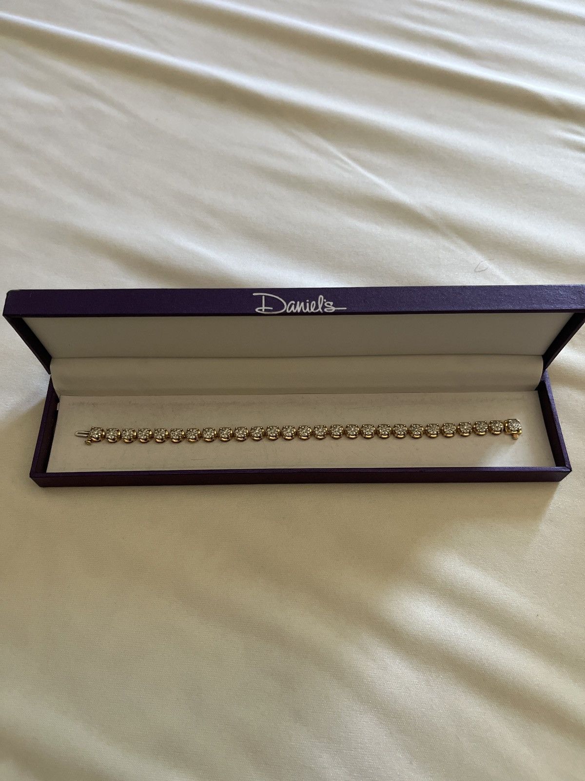 Other Daniels Gold Diamond tennis bracelet | Grailed