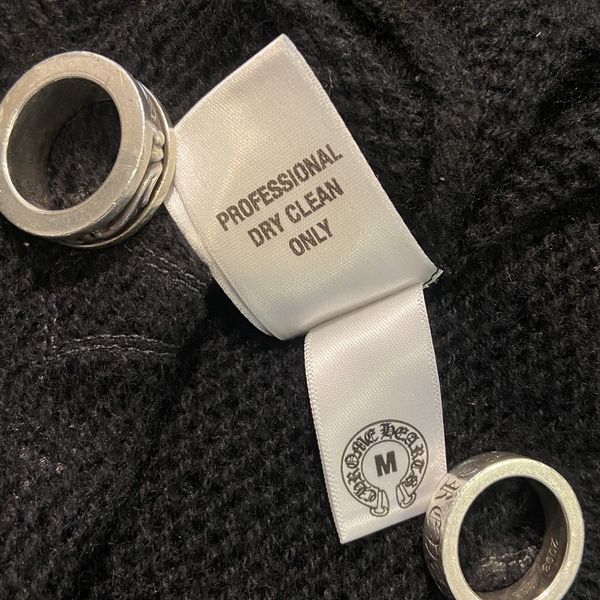 Chrome Hearts Chrome Hearts Black Cashmere Cemetery Cross Knit Sweater ...