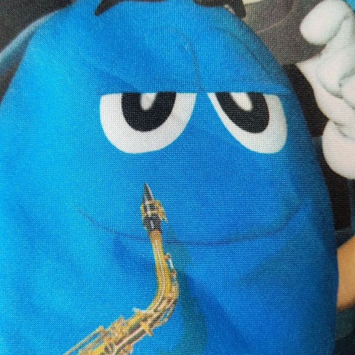 Ralph Marlin M&Ms Ive Got The Blues Saxophone Music Notes Chocolate Tie ...