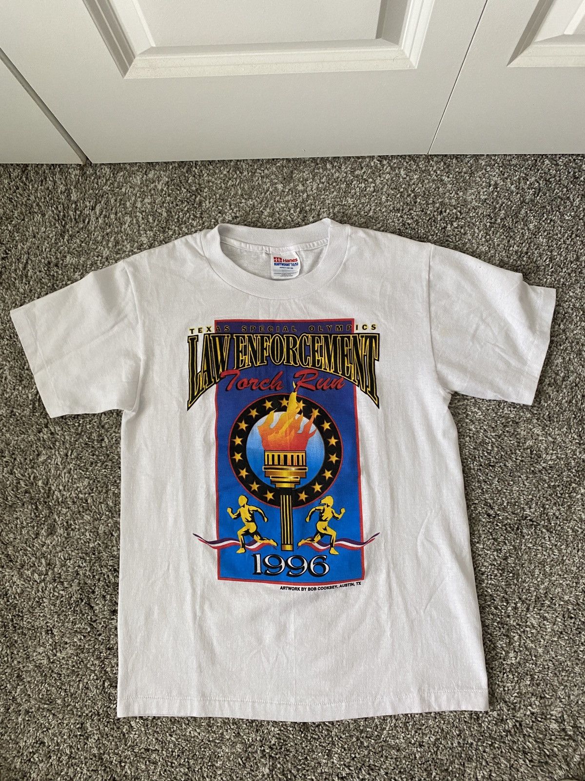 Hype × Vintage Vintage Texas Olympics Torch Run 1996 Tee | Grailed