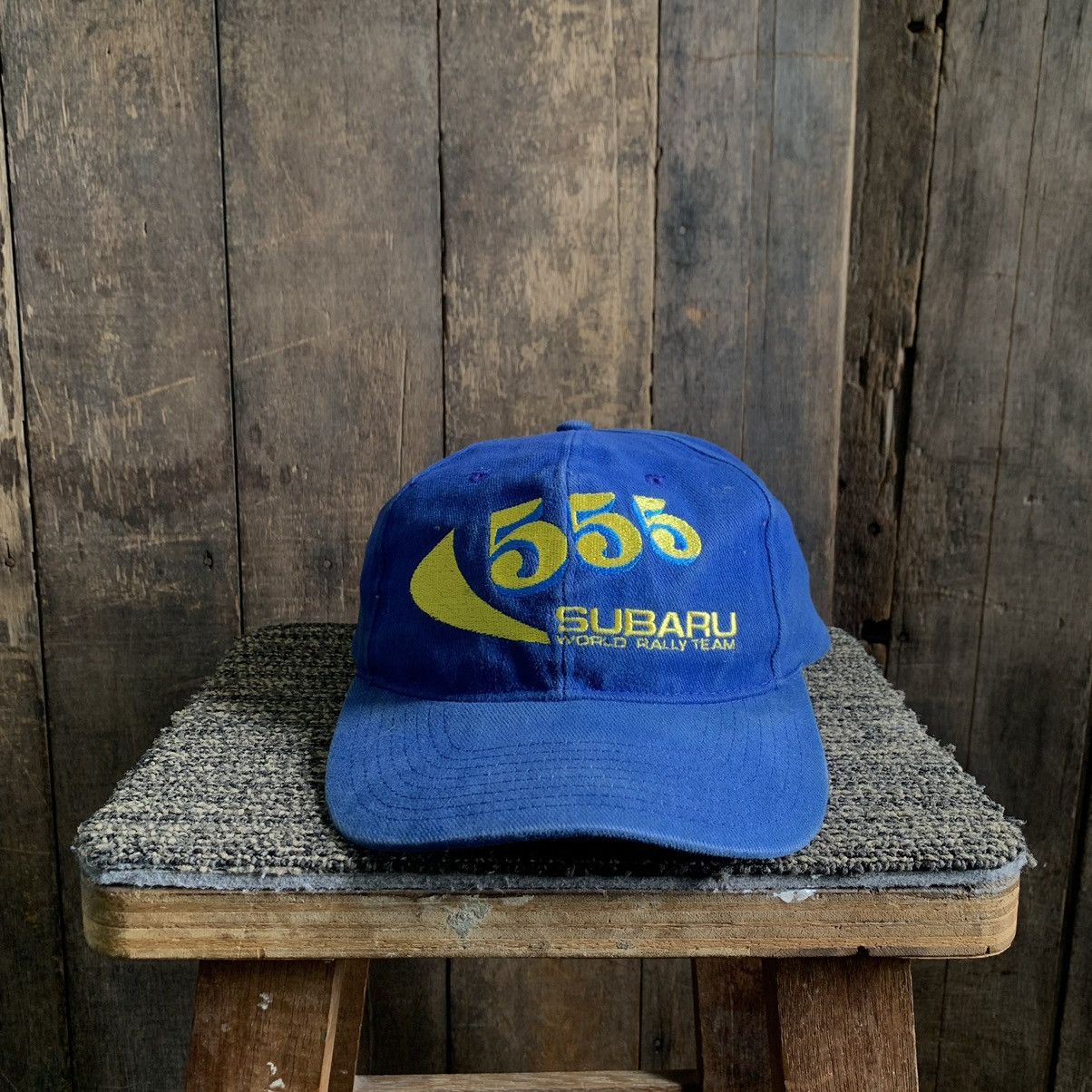 Racing × Vintage Vintage Subaru 555 world Rally team baseball cap | Grailed