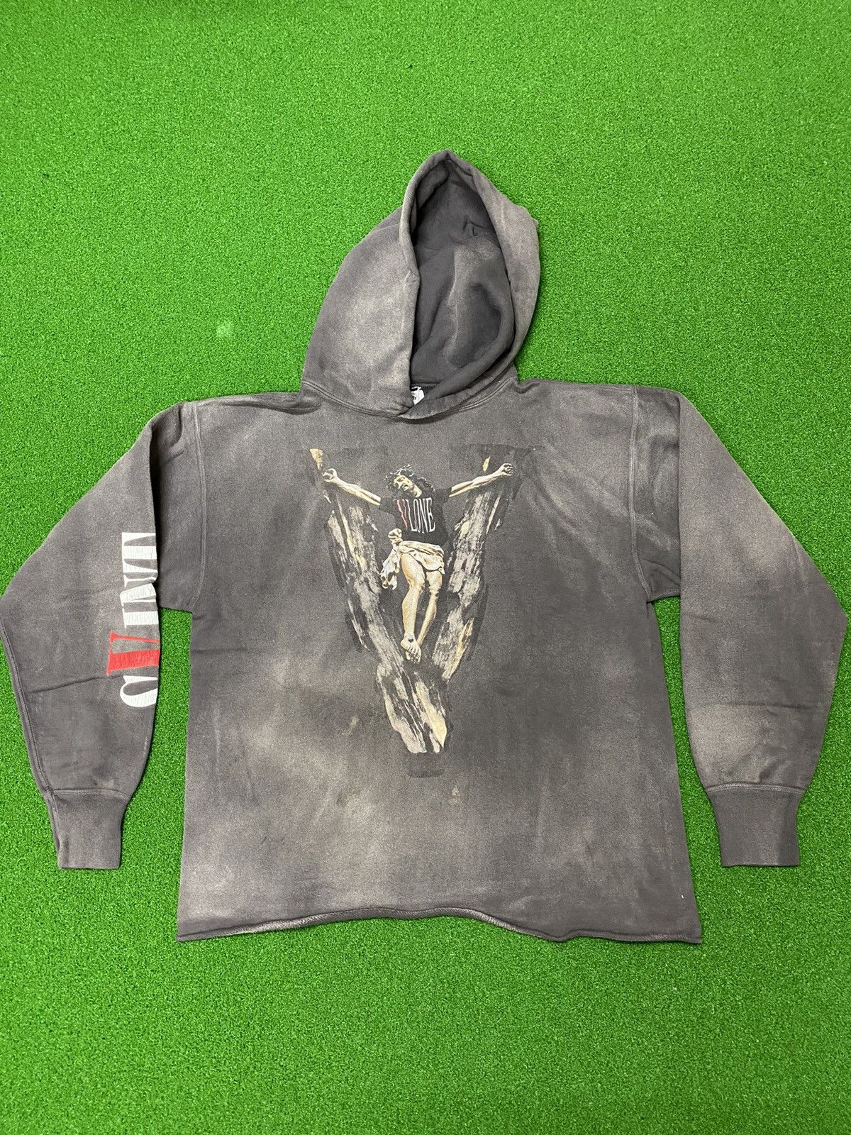Saint Michael × Vlone SAINT Mxxxxxx VLONE HOODIE Black 22SS | Grailed