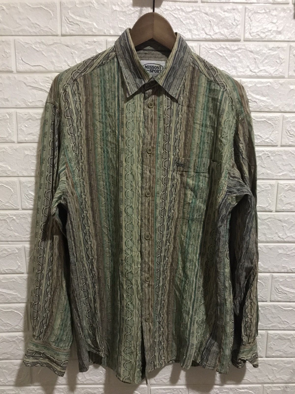 Missoni × Streetwear × Vintage Vintage Missoni Sport Button Down Nice ...
