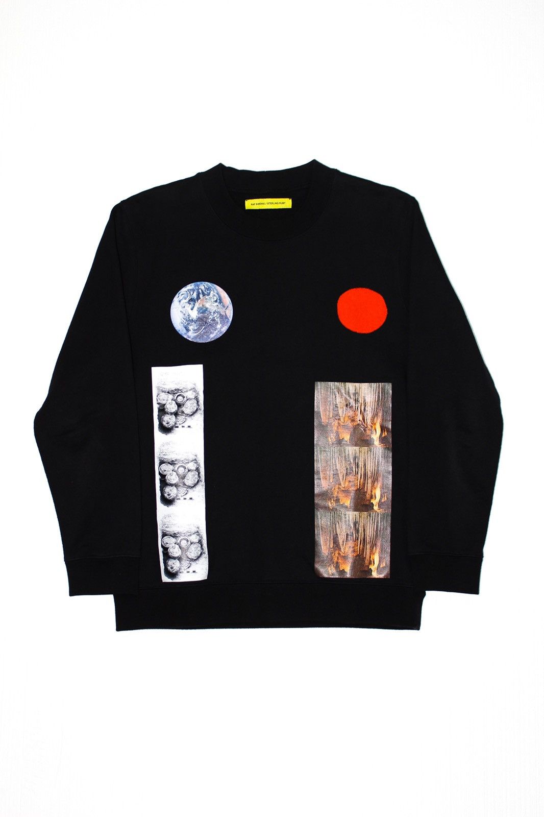 Raf Simons × Sterling Ruby Patchwork Sweatshirt | Grailed