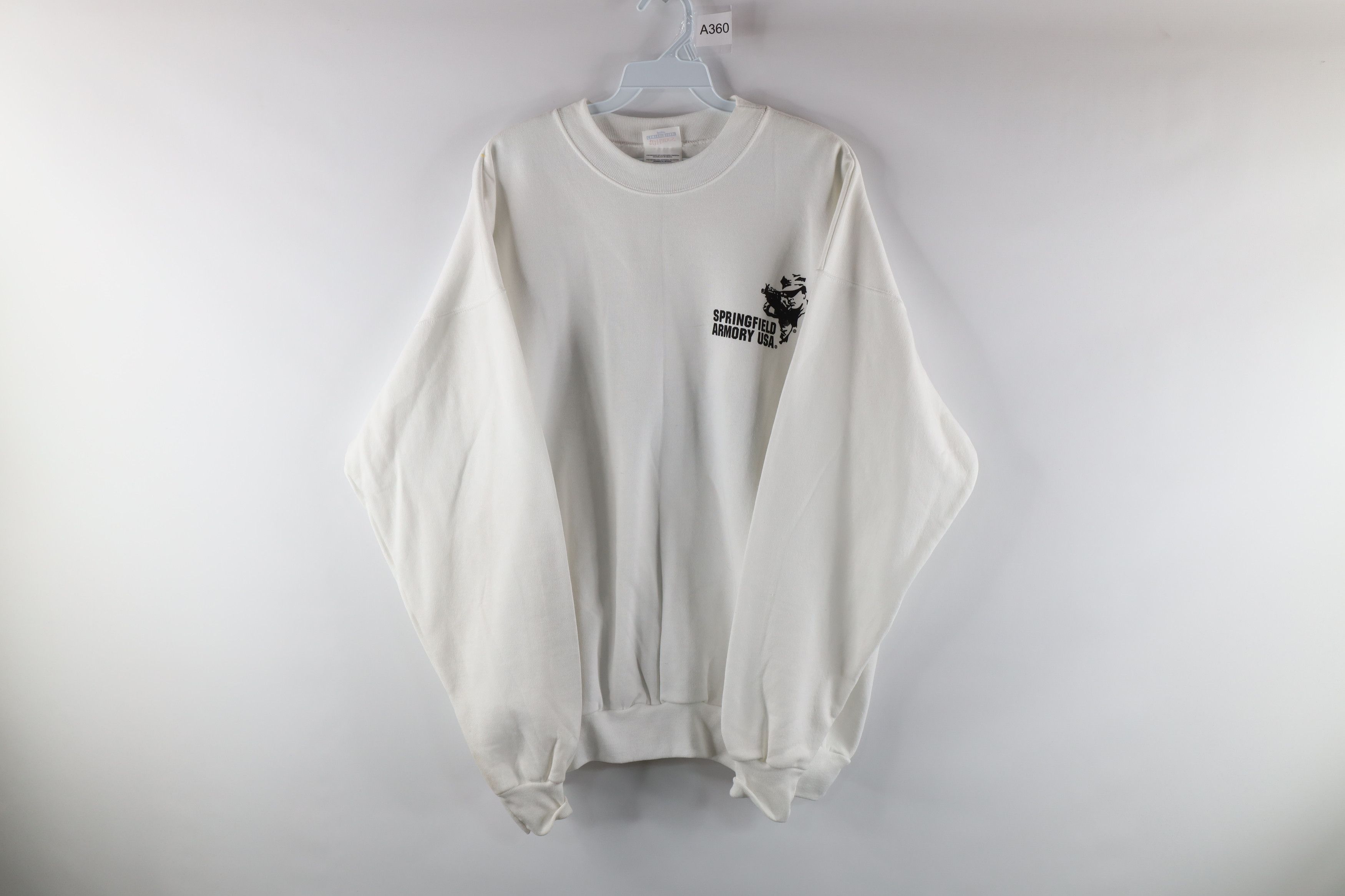 Vintage Vintage 90s Springfield Armory USA Double Sided Sweatshirt ...