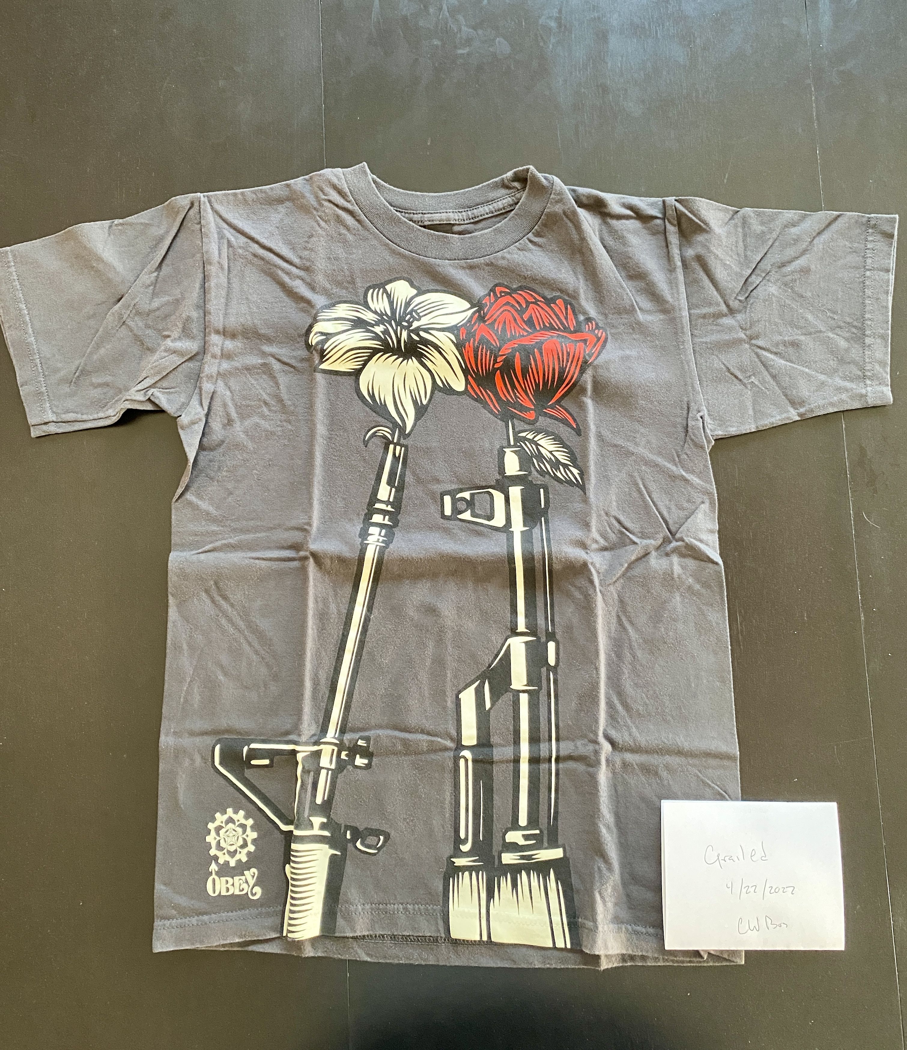 Obey Guns & Roses tee | Grailed