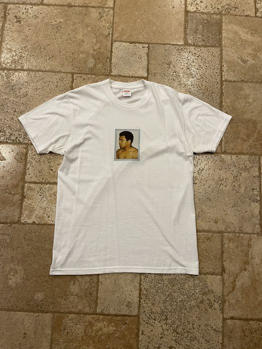 Supreme Supreme x Muhammad Ali x Andy Warhol Tee Size L (White) | Grailed