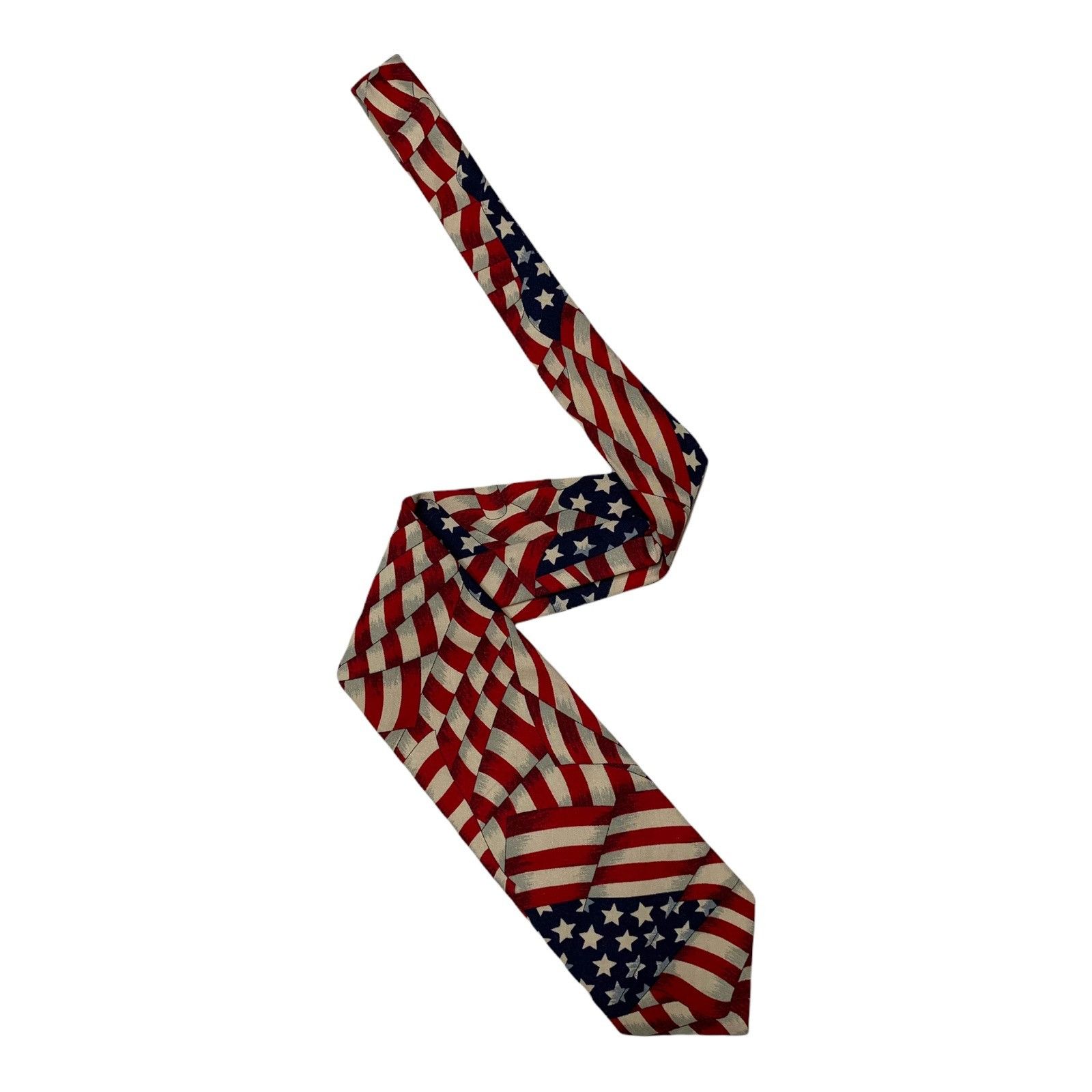 Vintage Vintage Beans Mcgee Classic American Flag Tie | Grailed