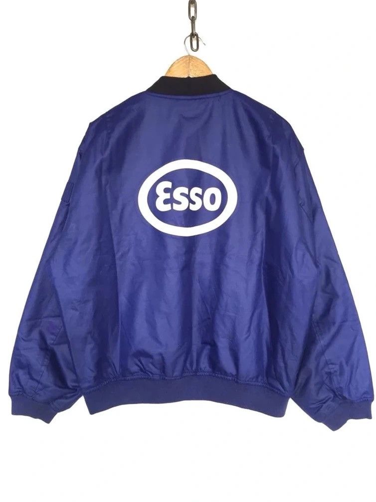 Bomber Jacket × Sports Specialties × Vintage Vintage Esso Bomber Zipper ...