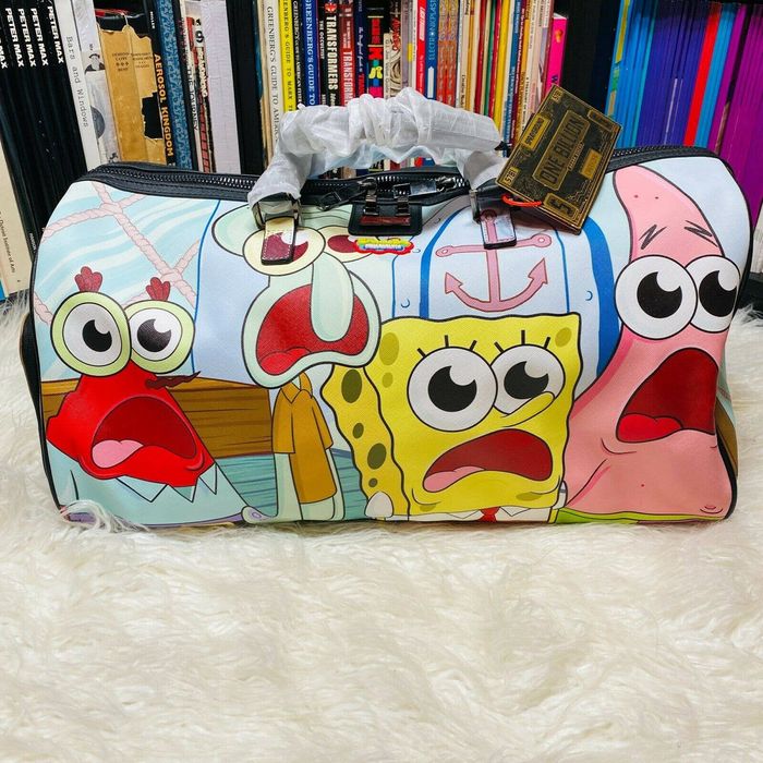 Sprayground SPRAYGROUND X NICKELODEON SPONGEBOB DUFFLE BAG WEEKENDER ...