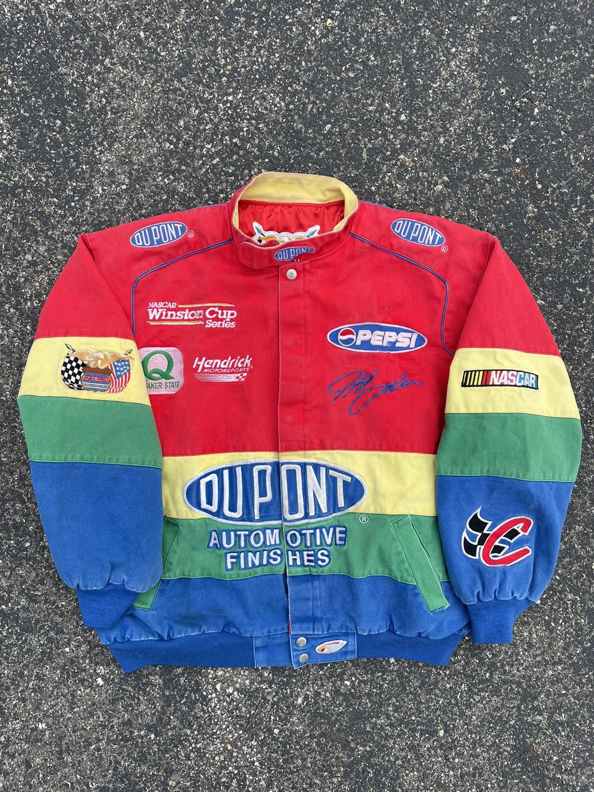 NASCAR × Streetwear × Vintage Vintage NASCAR DuPont Colorful Rainbow ...
