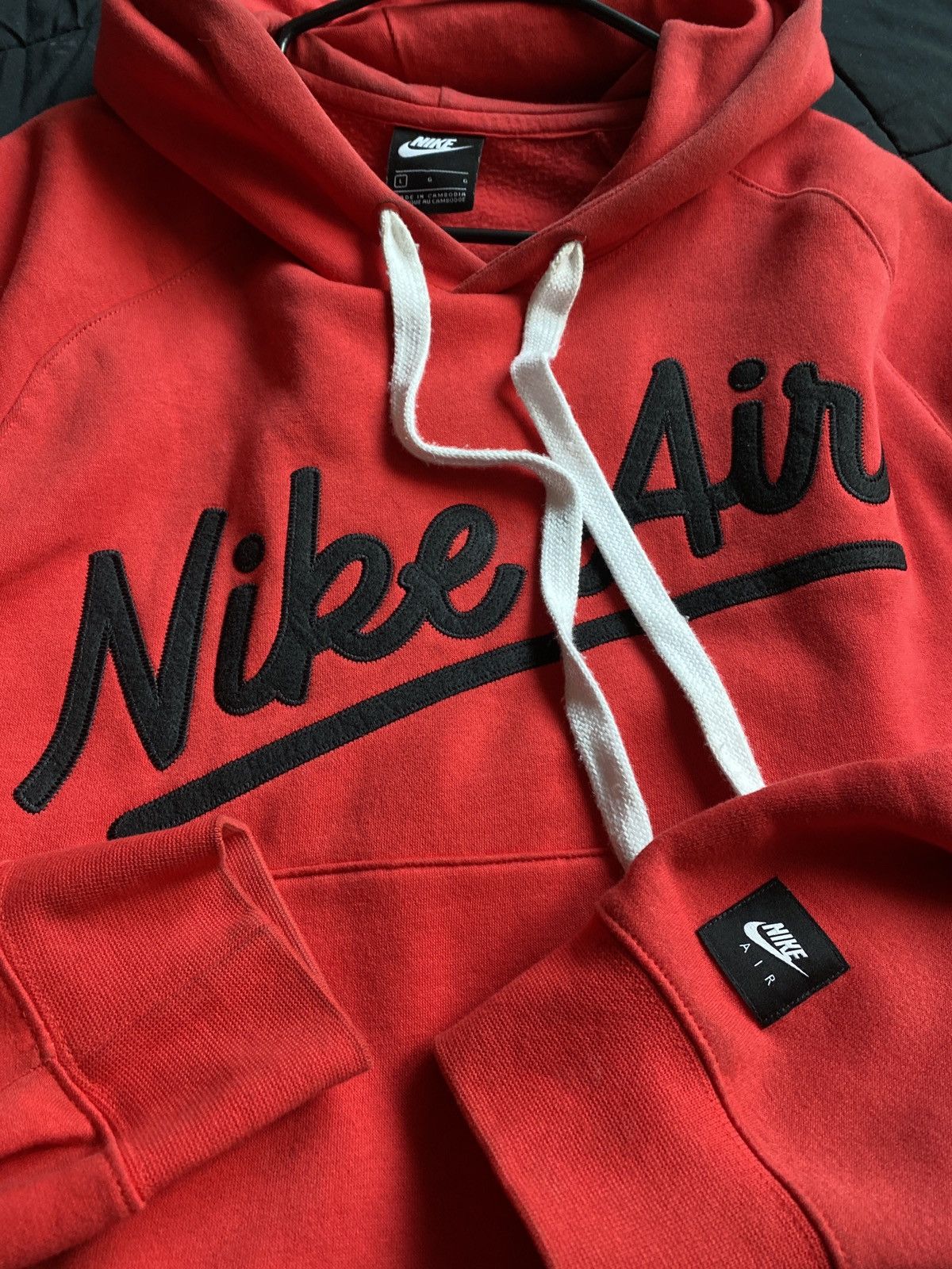 Nike Nike air cursive embroidery hoodie | Grailed