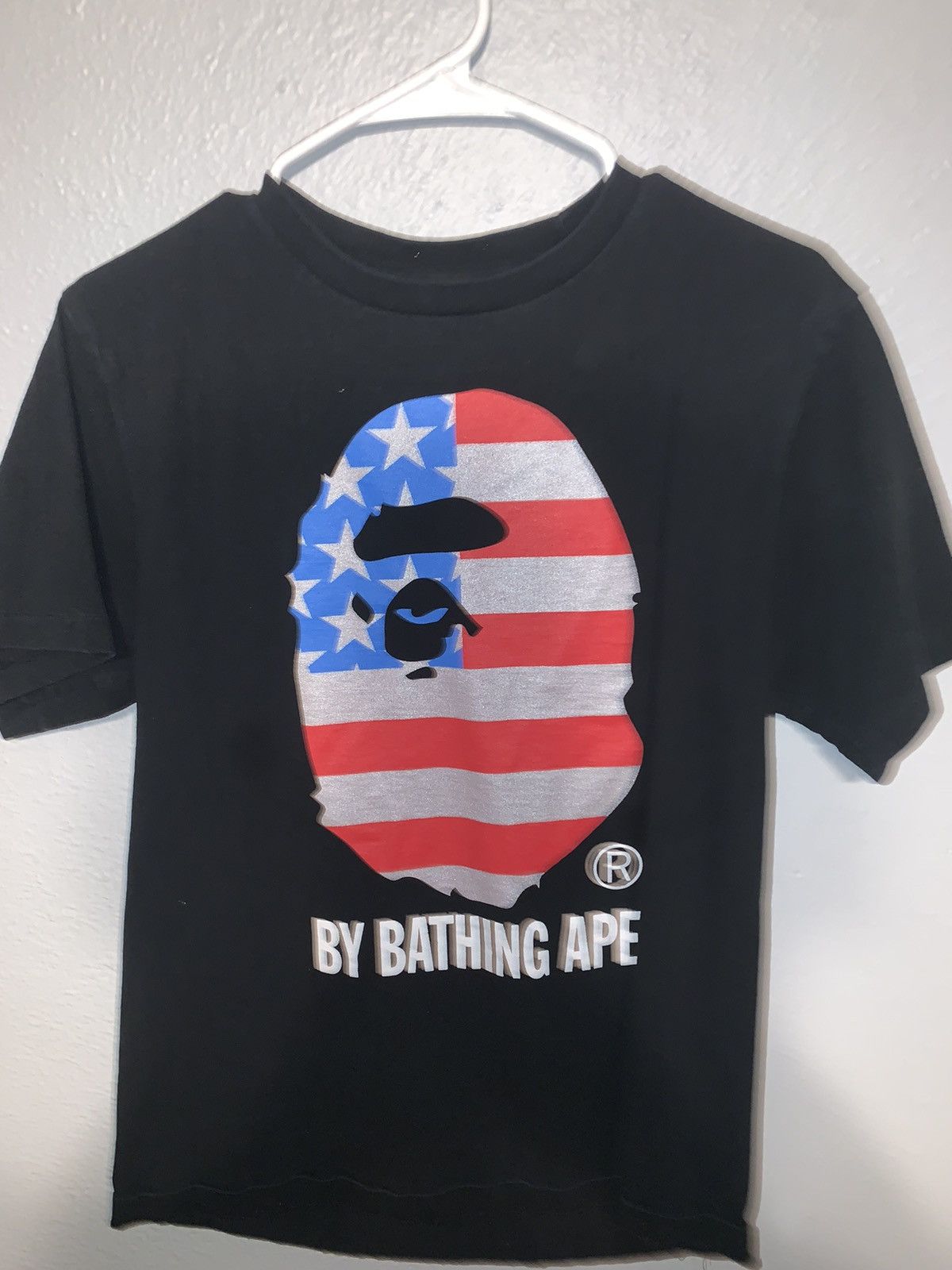 Bape Bathing Ape USA Gorilla Face T Shirt | Grailed