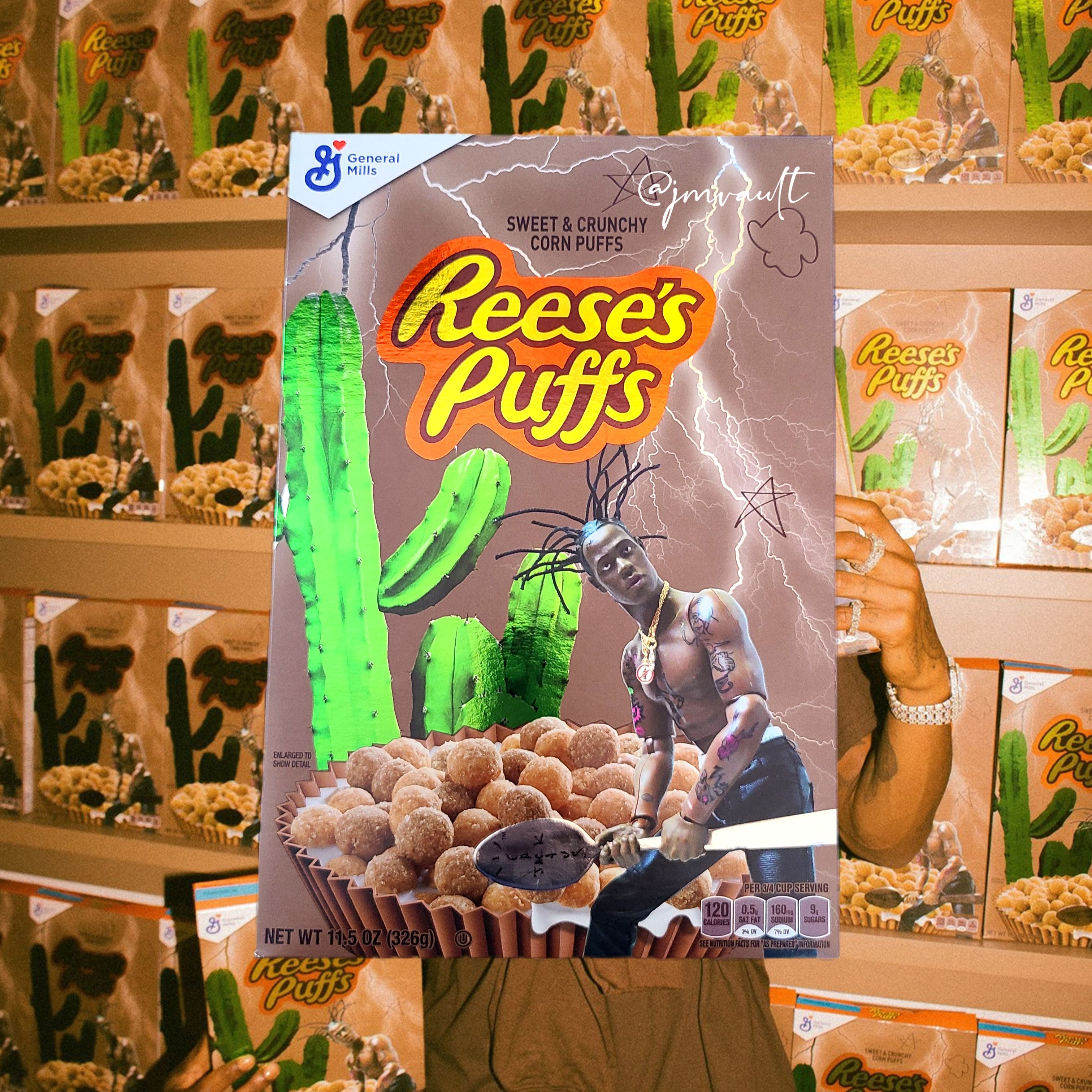Travis Scott Travis Scott Reese's Puff Cereal Box Limited Edition | Grailed