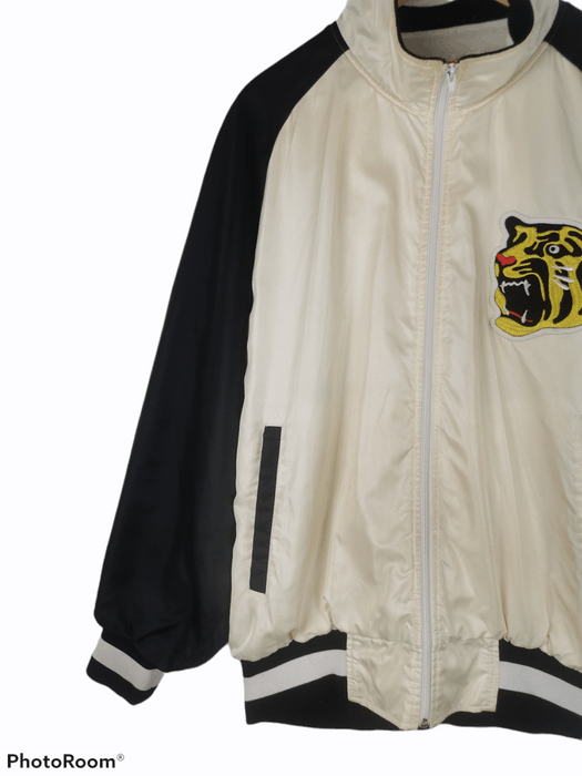 Vintage Vintage Hanshin Tigers Japanese Baseball Bomber Jacket | Grailed