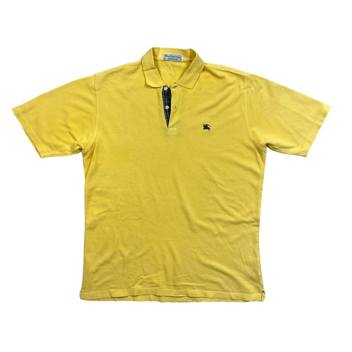 Vintage BURBERRY vintage yellow polo | Grailed