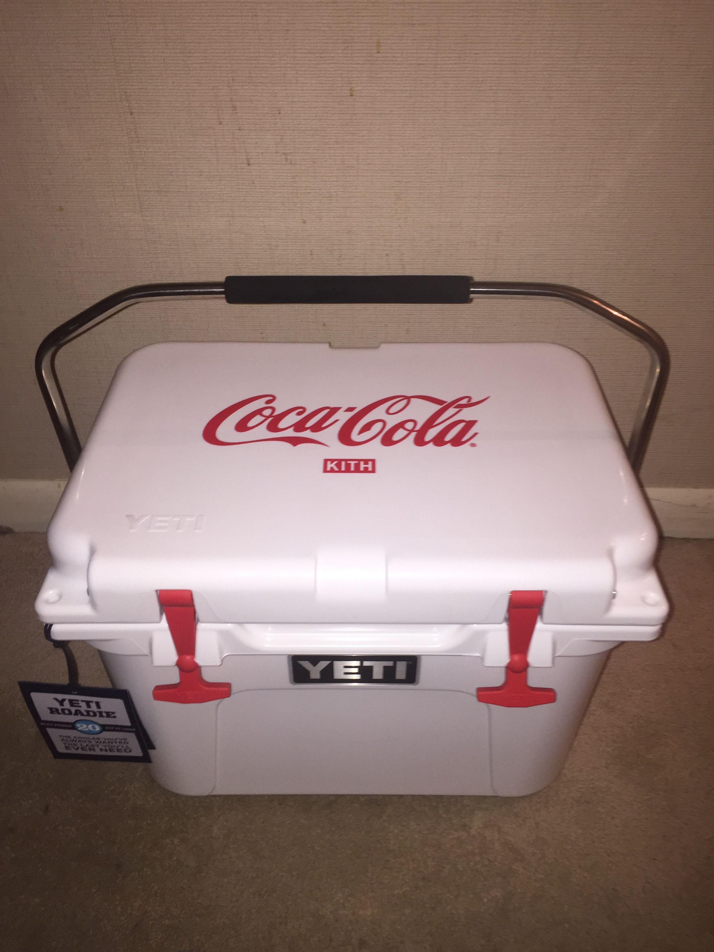 Coca Cola × Kith KITH X COCA-COLA X YETI ROADIE 20 HARD COOLER | Grailed