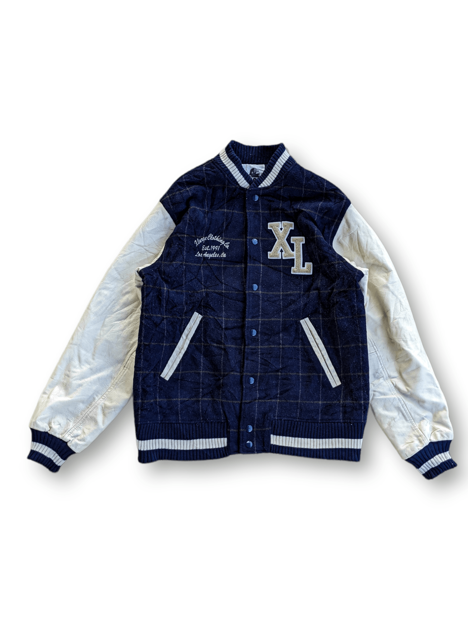 Varsity Jacket × Xlarge HEAT🔥XLARGE CHECKED VARSITY JACKET | Grailed
